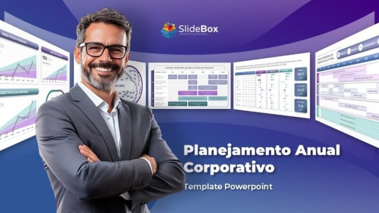 Template PowerPoint Planejamento Anual - Slide Box